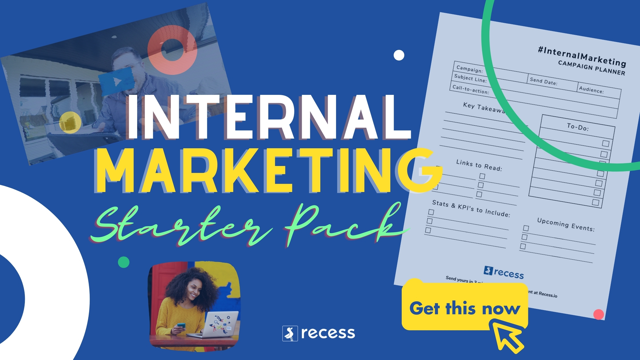 Free Internal Marketing Starter Pack - Planner & Training - Recess.io Free Internal Marketing Starter Pack - Planner & Training - Recess.io